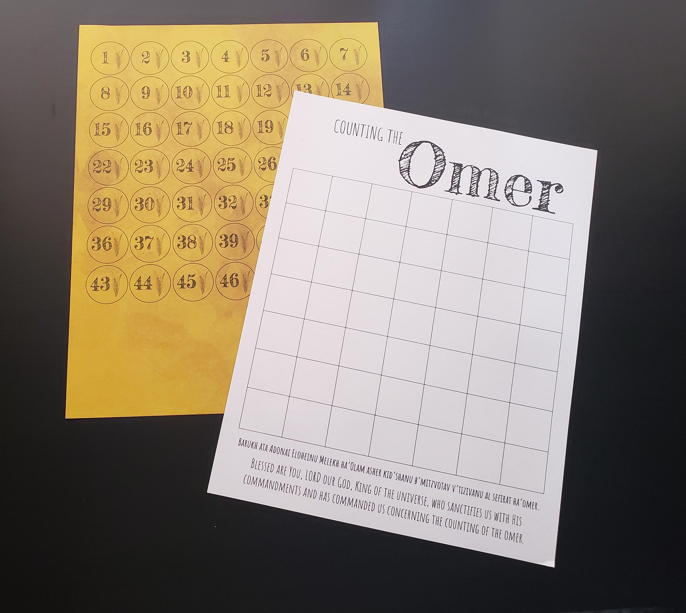 Counting the Omer – FREE printable calendar & tutorial – Hebron Heights ...