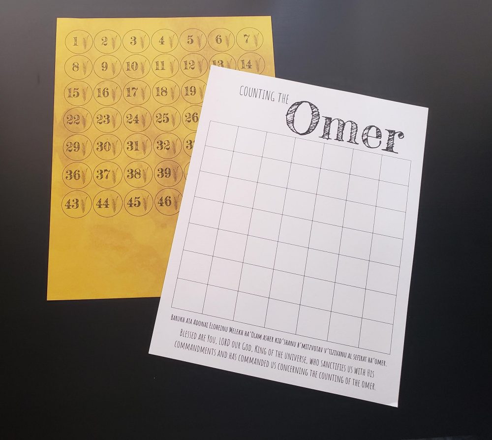 Counting the Omer – FREE printable calendar & tutorial – Hebron Heights ...