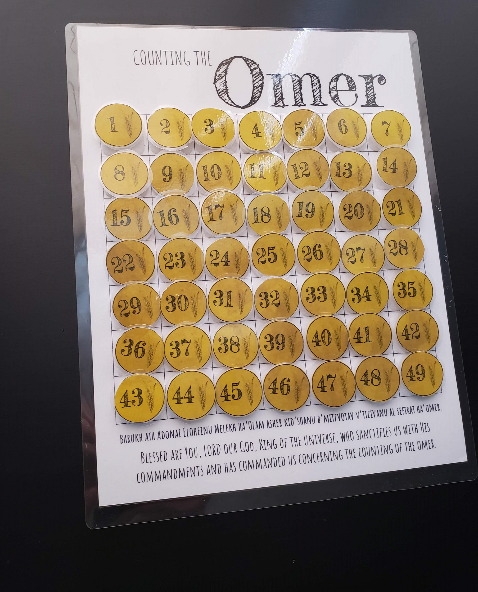 Counting the Omer – FREE printable calendar & tutorial – Hebron Heights ...